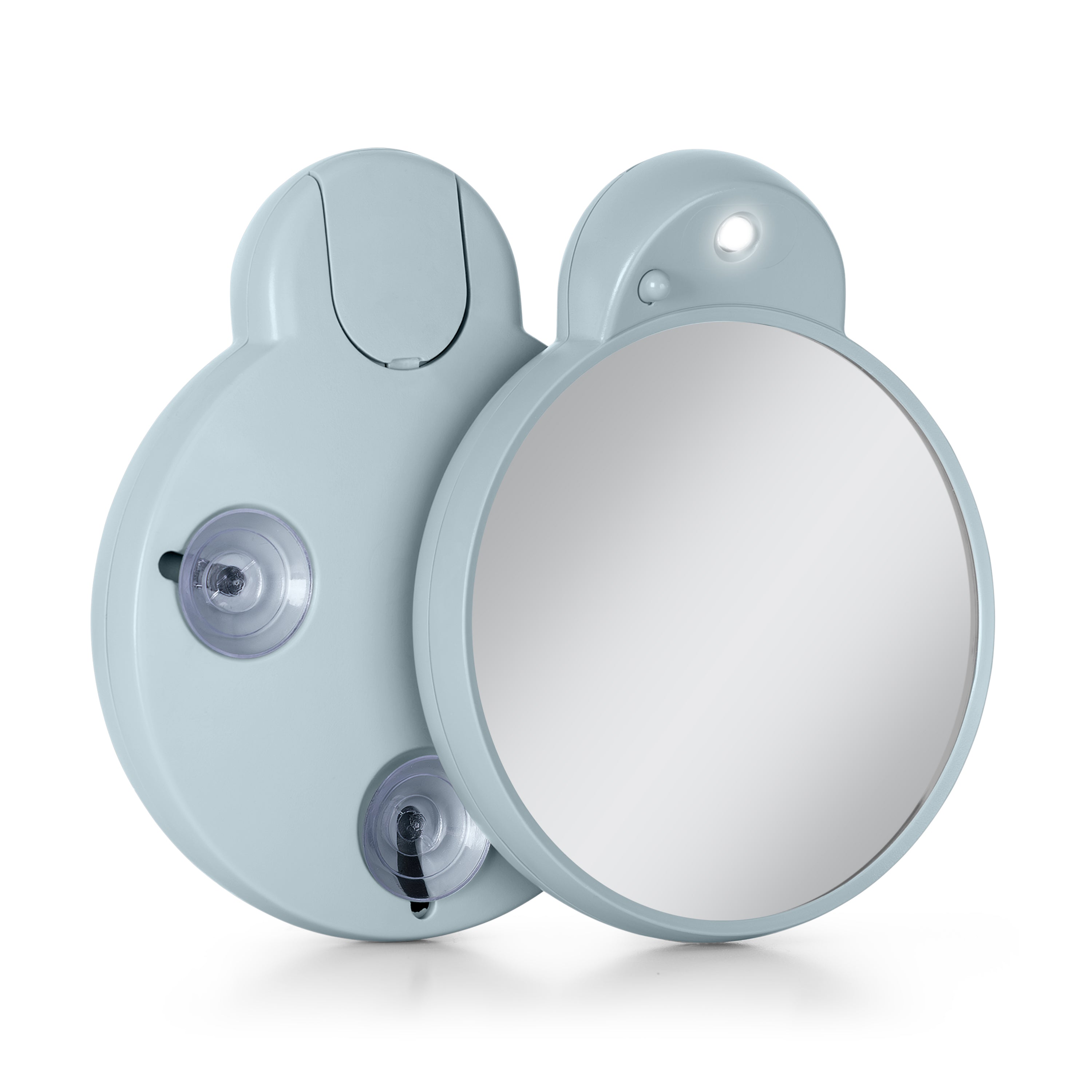 Zadro LED Compact Mirrors w/ Magnification & Retractable Suction Cups