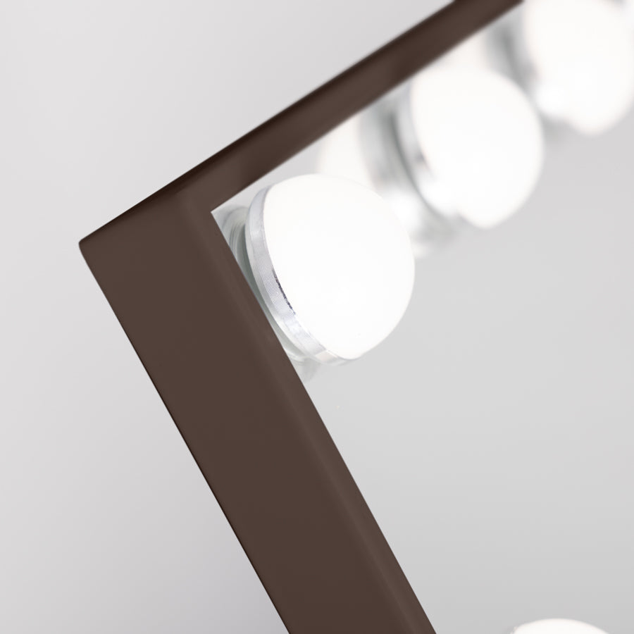 Zadro Lighted Vanity Mirror 18"x21" 15 Bulbs, 3 Light Settings, 360 ...
